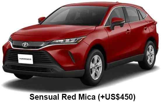 New Toyota Harrier Hybrid Body colors photo, Exterior colour picture ...