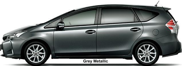 New Toyota Prius Alpha Body colors photo, Exterior colour picture ...