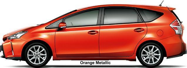 New Toyota Prius Alpha Body colors photo, Exterior colour picture ...